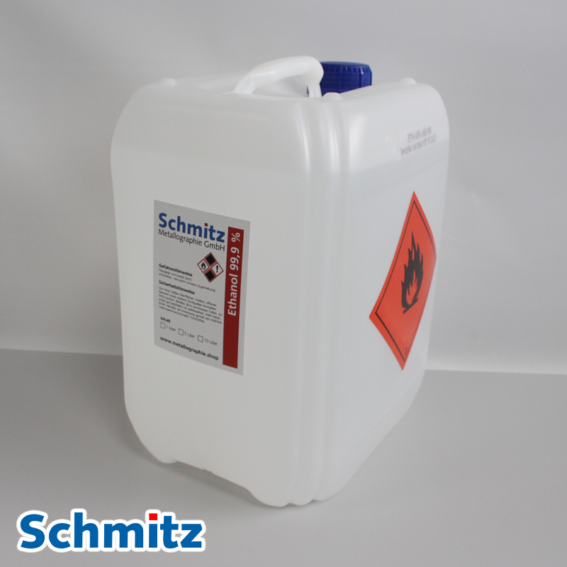 Ethanol pure 99.9 % from Schmitz-Metallographie, 9,30