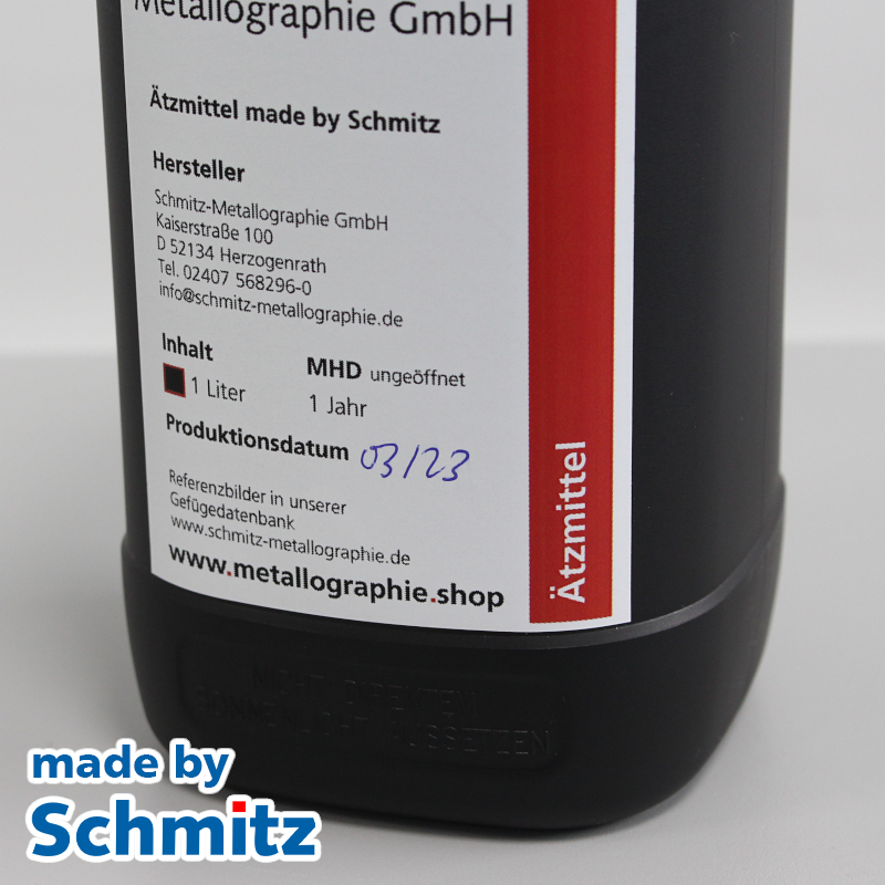 Nital 5 % (aq) etsmiddel van Schmitz-Metallographie, 27,30